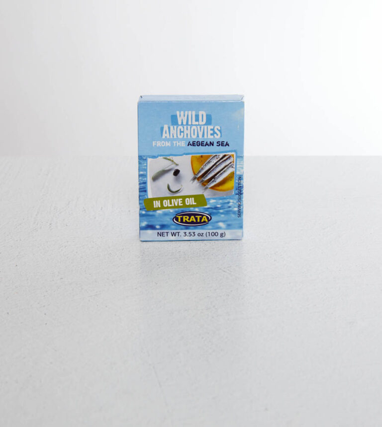 Trata Wild Anchovies in Olive Oil 100g Can – Greek International Market